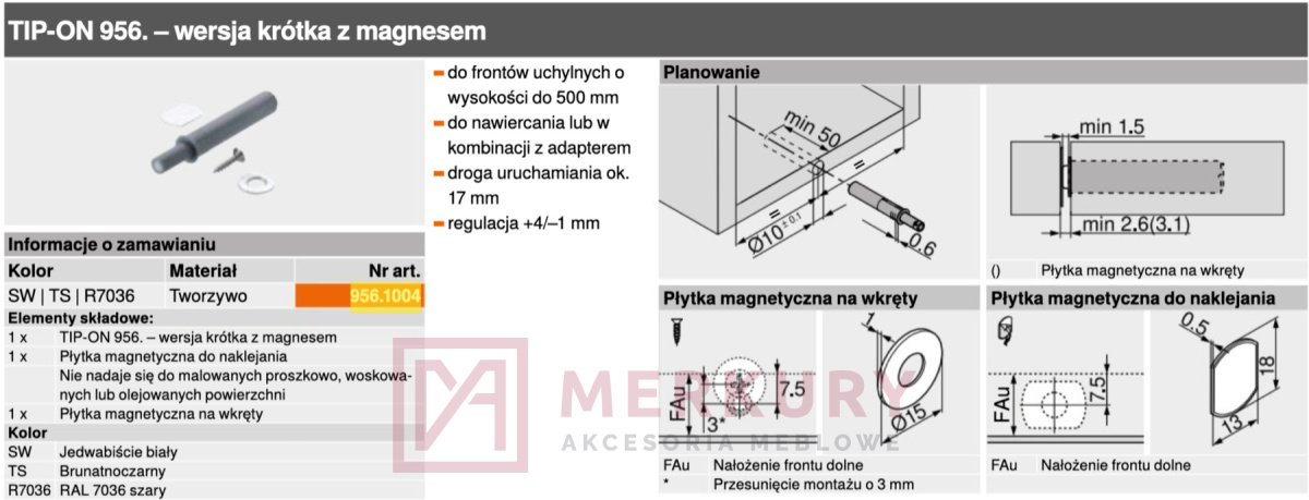 MERKURY Akcesoria Meblowe - Największy wybór prowadnic, podnośników ...